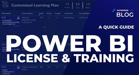 Power BI License Training A Quick Guide