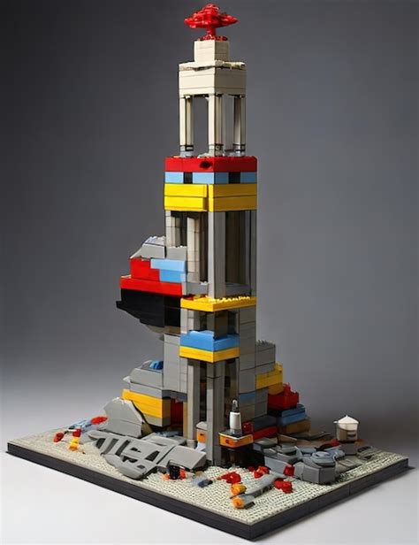 Premium Photo Combining Lego Blocks During An Earthquake To Form A Solid Structure