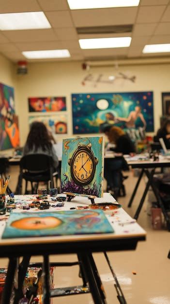 Quotart Classroom With Students Fully Immersedquot Premium Ai