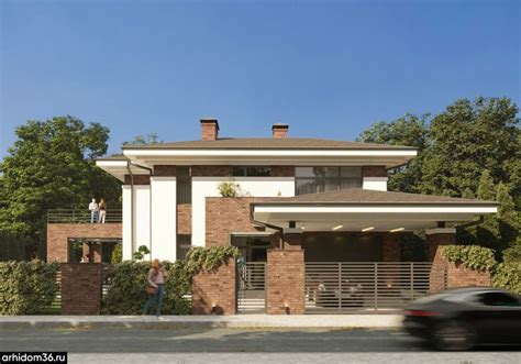 Проект дома в стиле Райта бюро Архидом