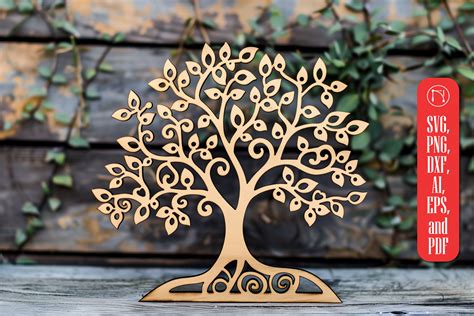 Tree Laser Cut SVG Cut File Creative Fabrica