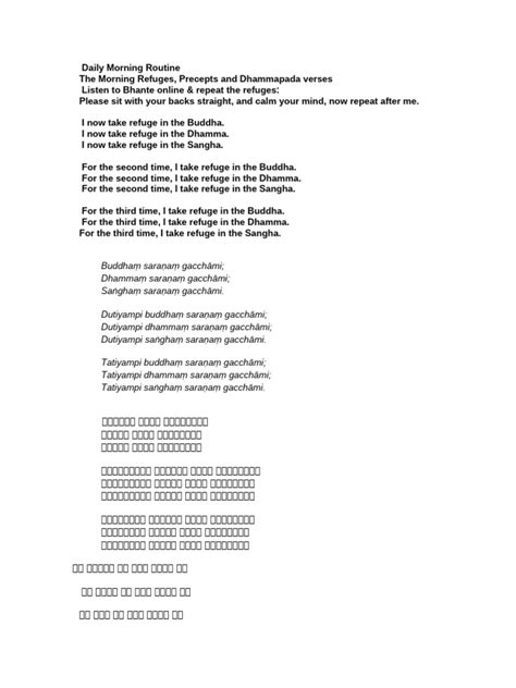 Twim Daily Morning Routine Pdf