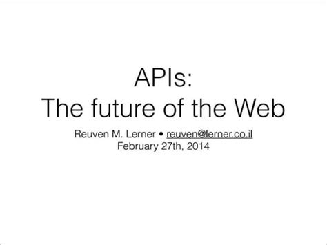 The Ultimate Guide To Apis In Web Applications Key Concepts Demystifiedpdf