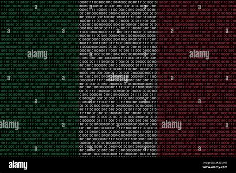 Matrix Binary Code Of Zeros And Ones In Italy Flag Colors Concept Of Computer Modern Technology