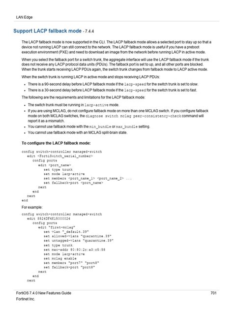 Fortios 740 New Features Guide701 750 Pdf Port Computer Networking Uniform