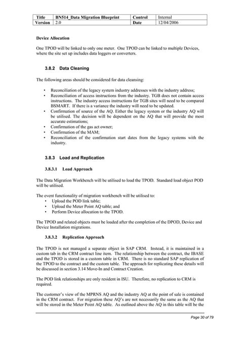 Data Migration Blueprint Legacy To Sap Pdf