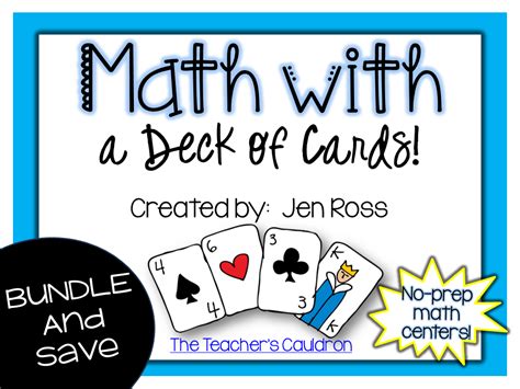 Practicing Math Skills With A Deck Of Cards Teacher By The Beach