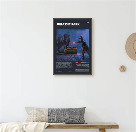 Jurassic Park Retro Vintage Poster Minimalist Movie Poster Retro