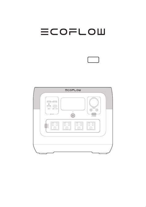 User Manual Ecoflow River Pro English Pages