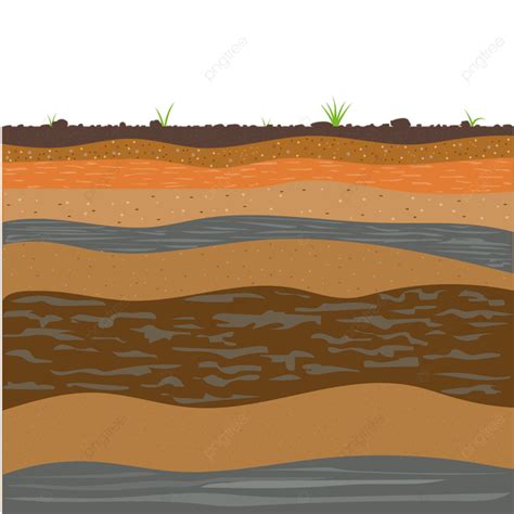 토양층의 표면 지평 흙 만화 돌 Png 일러스트 및 벡터 에 대한 무료 다운로드 Pngtree