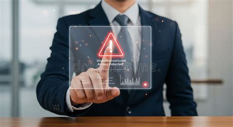 detecting unauthorized access with digital screen and security warning