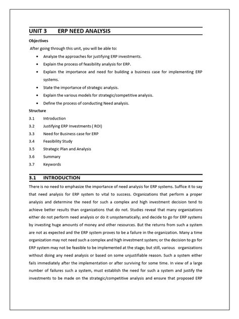 Erp Unit 3 Pdf