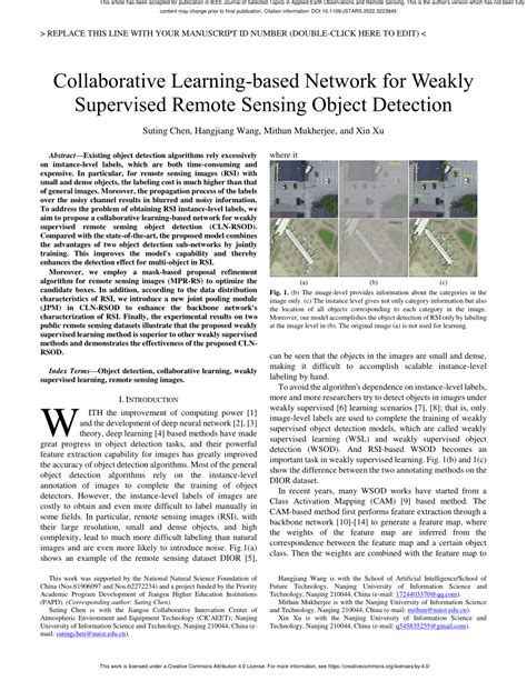 Pdf Collaborative Learning Based Network For Weakly Supervised Remote Sensing Object Detection