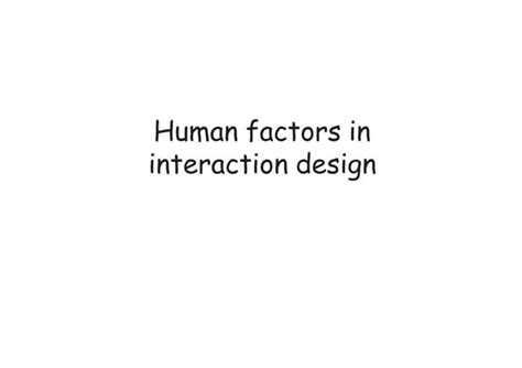 Human Computer Interface Designlecture3 Pdf