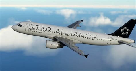 Fenix Airbus A Air New Zealand Star Alliance K V Msfs
