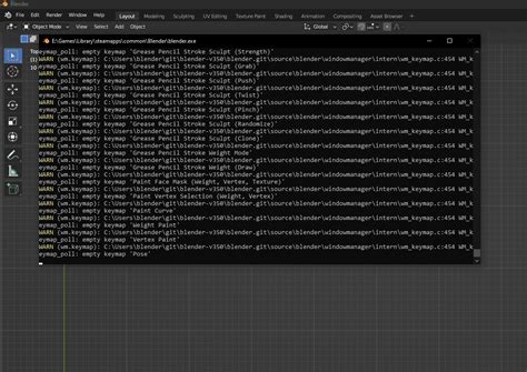 Empty Keymap Error Unable To Use Blender Rblender