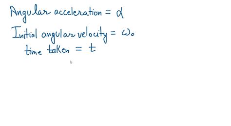 solved what is the final angular velocity of an object if it has an