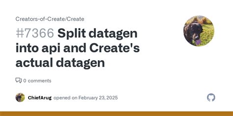 Split Datagen Into Api And Creates Actual Datagen · Issue 7366