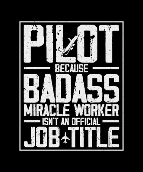 premium vector pilot tshirt design pilot because badass miracle