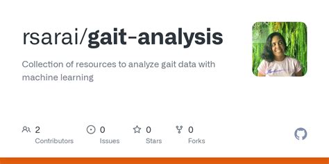 Github Rsaraigait Analysis Collection Of Resources To Analyze Gait Data With Machine Learning