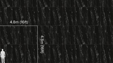 직사각형 대리석 무광택 타일 텍스처 블랙 Poliigon