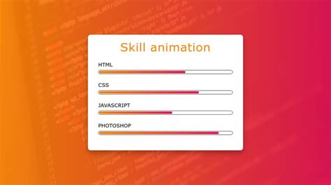 Skill Bar Animation