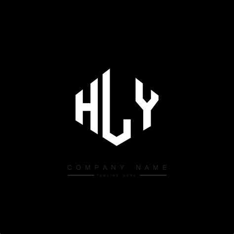 Hly Letter Logo Design With Polygon Shape Hly Polygon And Cube Shape