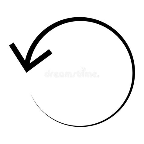 Circular Circle Arrow Left Radial Arrow Icon Symbol Counterclockwise Rotate Twirl Twist