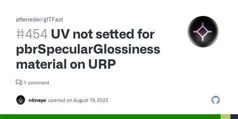 Uv Not Setted For Pbrspecularglossiness Material On Urp · Issue 454
