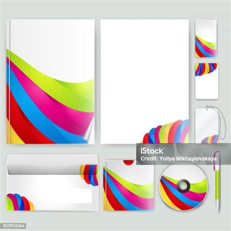 색 요소와 기업의 정체성 템플릿입니다 벡터 Brandbook 보고서 및 지침에 대 한 회사 비즈니스 스타일 추상적인 패턴 테마 일러스트 편지지 서식 파일입니다 0명에 대한