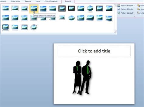 Contour Shadow In PowerPoint Shapes And Images