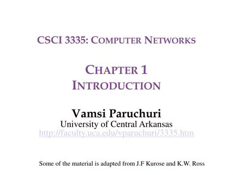 Ppt Csci 3335 Computer Networks Chapter 1 Introduction Powerpoint Presentation Id2286534