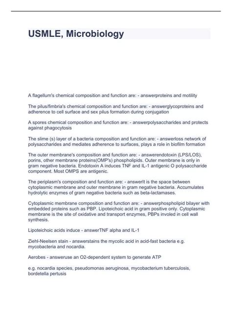 Usmle Questions With Correct Answers Usmle Stuvia Us