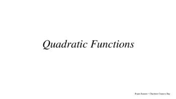 Quadratic Functions PowerPoint By Bryan Stanton TpT