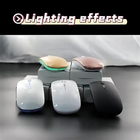 Portable Slim Bluetooth Mouse With LED RGB Backlight