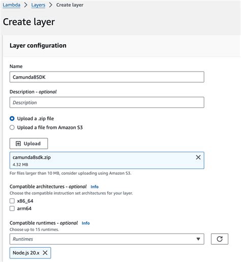 Using Camunda 8 Javascript Sdk For Nodejs In An Aws Lambda Function