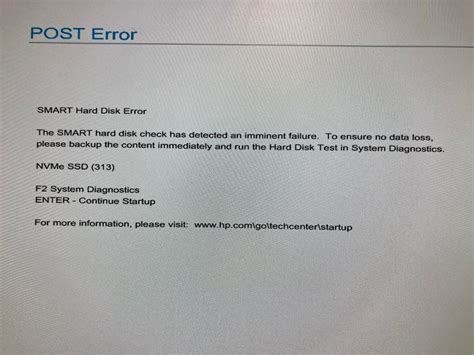 Post Error Hard Disk Imminent Failure Notice Upon Boot Up Hp Support Community 8892151 Post Error Hard Disk Imminent Failure Notice Upon Boot Up Hp Support Community 8892151