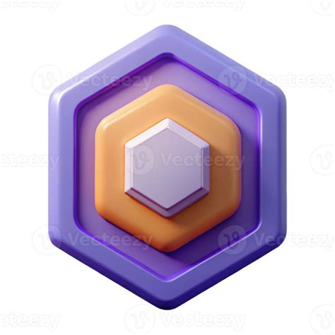 Inspired Minimalist Octagonal Badge With A Central Square Geometric Crisp Edges With Scalable