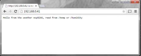 Using The Webserver Esp8266 Temperature Humidity Webserver