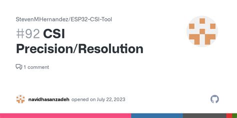 Csi Precisionresolution · Issue 92 · Stevenmhernandezesp32 Csi Tool · Github