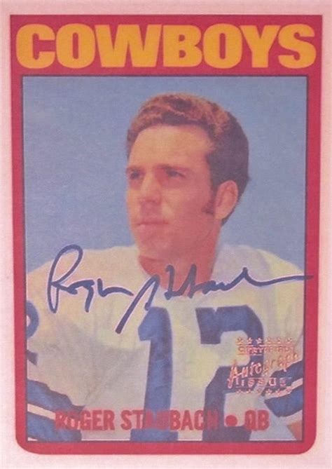 Dallas Cowboys Quarterback 12 Roger Staubach Photograph By Donna
