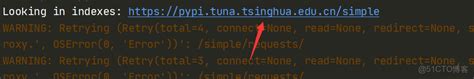 Python安装模块的时候出现了不能连接的问题：并且是用国内镜像源无法下载warning Retrying Retrytotal0 Connectnone Readnone