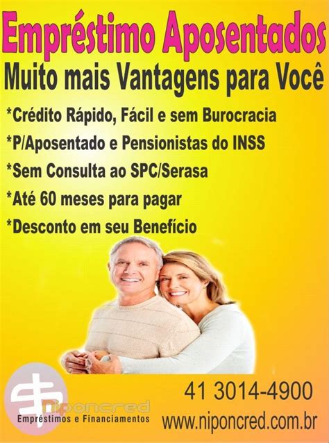 Empréstimo Para Aposentados E Pensionistas Inss Niponcred Empréstimos Empréstimo Empréstimos