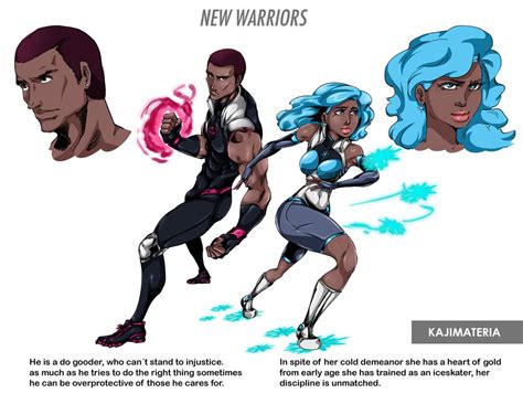 New Warriors Characters Redesign 01 By Kajimateria On Deviantart