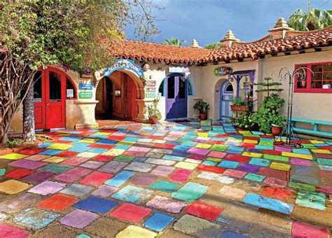 Colorful Spanish Village Art Center In Balboa Park San Diego