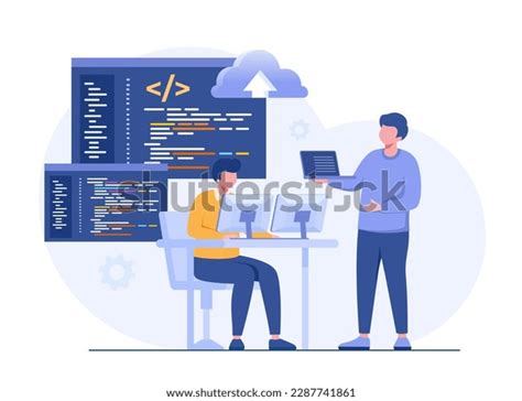 Software Development Web Programming Languages Css Stock Vector