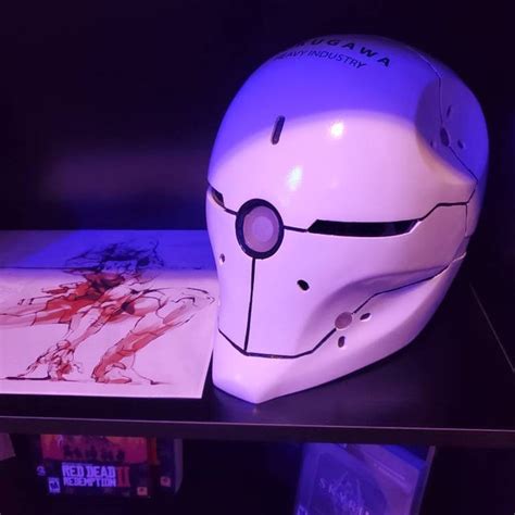 Custom Metal Gear Solid Gray Fox Helmet Mask Halloween Costume Cosplay