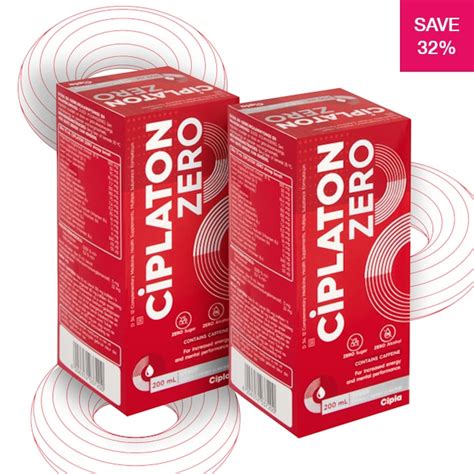 32 Off On Ciplaton 2x 200ml Zero Syrup Onedayonly