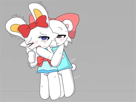 Rule 34 1futa 1futa1girl 1girl1futa Anthro Basic Background Bear Blush Blush Lines Covering