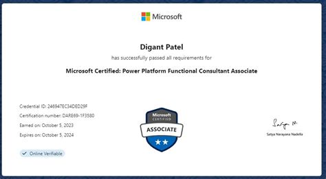 Digant Patel On Linkedin Microsoft Certified Power Platform Functional Consultant Associate